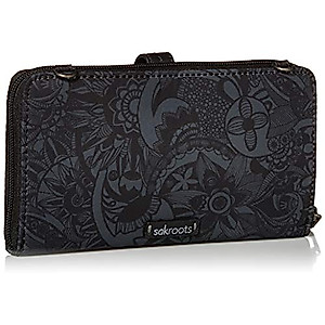 Sakroots womens Women's Eco-twill Smartphone Crossbody, Black Spirit Desert, One Size US