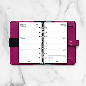 Filofax Refill, Personal/Compact Size, Week-to-View, White Paper, Ruled, English, 2023 (C68418-23) (68418-2018)