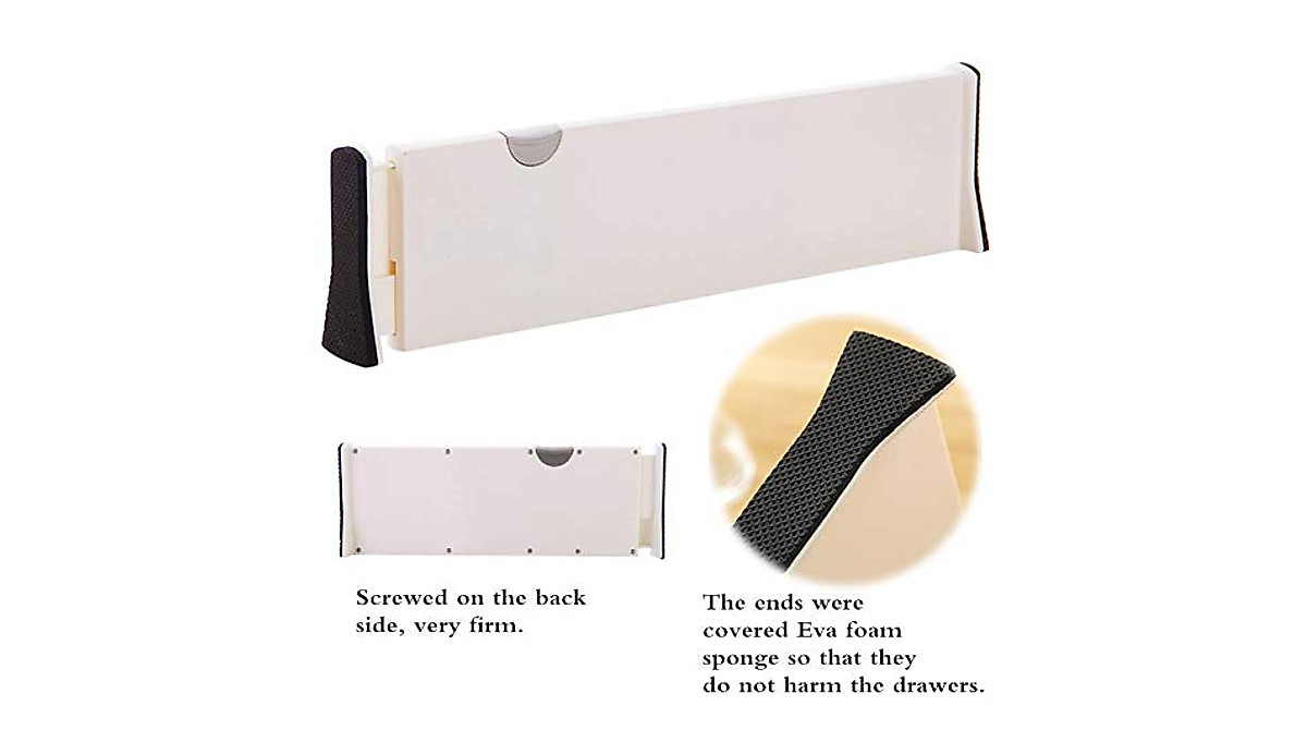 Ormeli Drawer Dividers - Expandable, Adjustable Organizer for Clutter ...