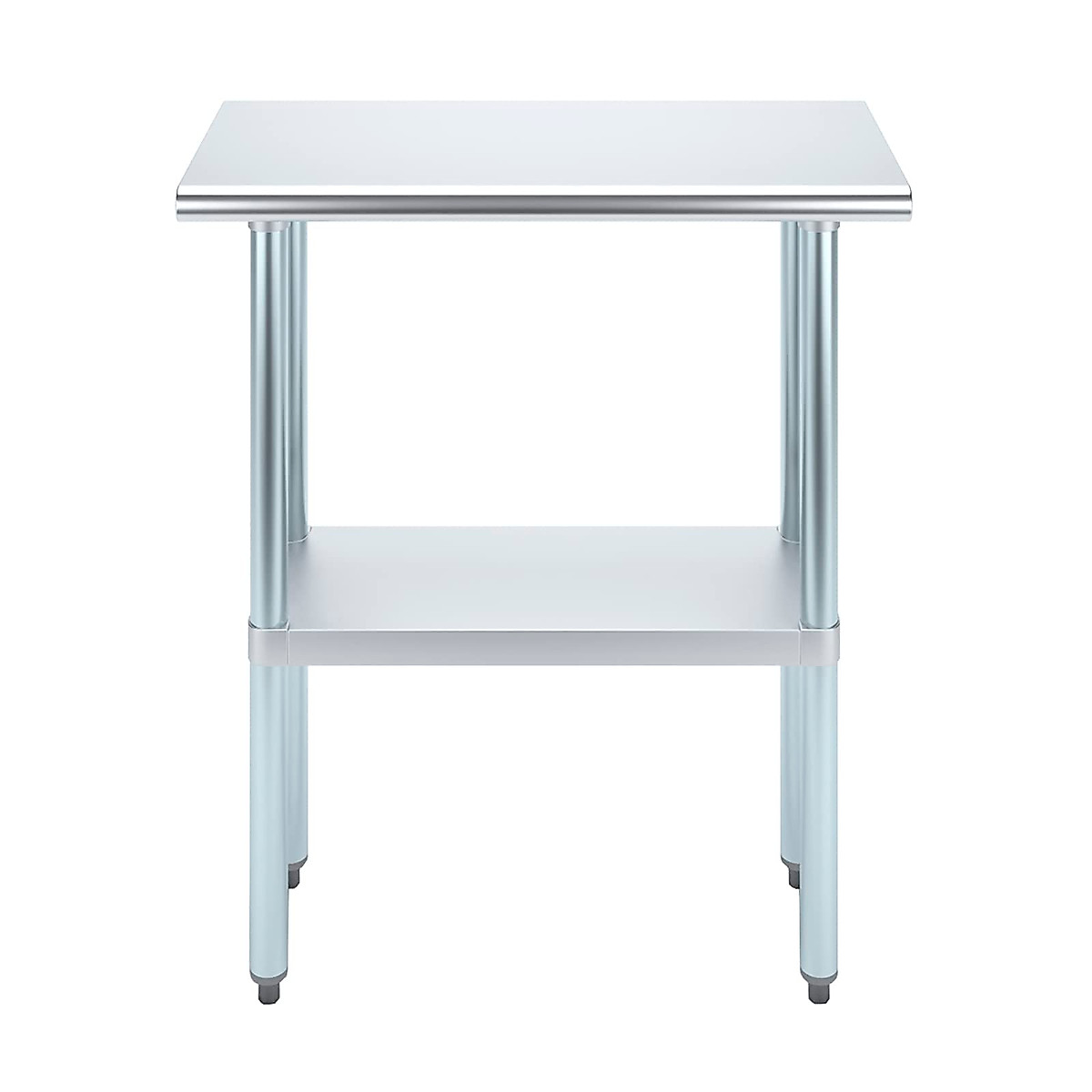 14" x 30" AmGood Stainless Steel Work Table | Metal Kitchen Food Prep Table | NSF | Commercial & Residential Kitchen Laundry Garage Utility Bench