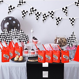 Mifoci 12 Pack Race Car Cups Set 11 oz Car Drinking Cups with Straw Race Car Birthday Party Supplies Party Decorations for Boys Kids Racing Car Theme Birthday Party Supplies