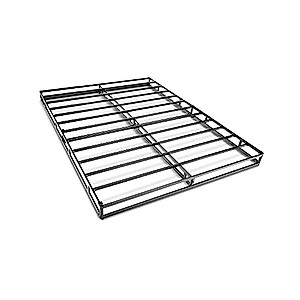 Amazon Basics Smart Box Spring Bed Base, 5 Inch Mattress Foundation, Tool-Free Easy Assembly, California King, White