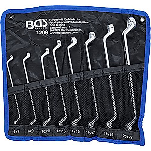 BGS 1209 | Double Ring Spanner Set | offset | 6 x 7-20 x 22 mm | 8 pcs.