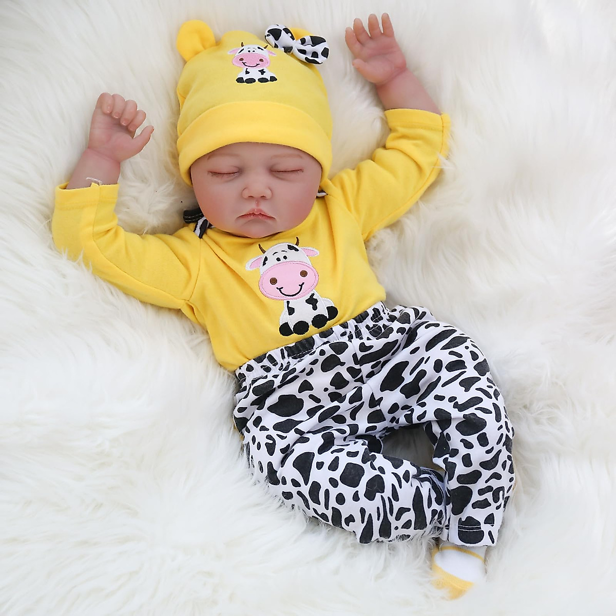 CHAREX Lifelike Reborn Baby Dolls Soft Body 22 Inch Realistic Newborn Doll Real Life Baby Dolls Gifts/Toys for Collection & Kids Age 3+