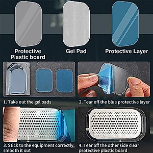 50Pcs/80Pcs Abs Stimulator Training Replacement Gel Sheet Pads for Abdominal Muscle Trainer, Accessory for Ab Workout Toning Belt