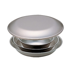 Tableware Set - Ultralight, Stainless Steel Camping Cookware Set - Durable Kitchenware Set with Four Dish Sets & Mesh Bag - Family