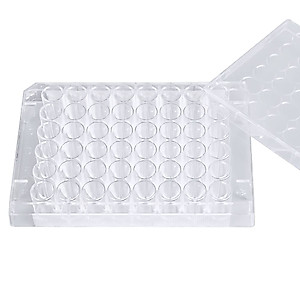 ADAMAS-BETA 48-Well Sterile Culture Plate, TC Treated Cell Culture Plates Tissue Culture Treated Plate, Individually Wrapped, Pack of 10