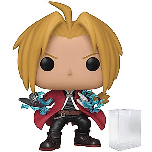Funko POP Full Metal Alchemist - Edward Elric Pop! Vinyl Figure (Bundled with Compatible Pop Box Protector Case), Multicolor, 3.75 inches