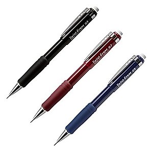 Pentel Twist-Erase Automatic Mechanical Pencils - Assorted Sizes and Barrels: QE515A, QE517B, QE519C, 1 for each