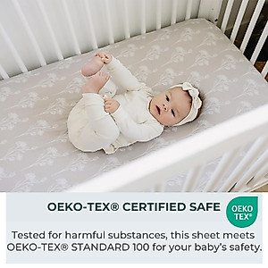 Pobibaby - 2 Pack Premium Pack N Play Sheets Fitted for Standard Pack and Plays and Mini Cribs - Ultra-Soft Jersey Knit, Stylish Floral Pattern, Safe and Snug for Baby (Wildflower)