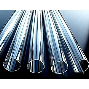 Hiland SGT-GLASS Quartz Glass Tube Replacement, 49.5' Tall 4" diameter