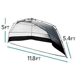 Franklin Sports Sideline Team Sunblocker Shelter - Easy Set Up - Portable and UPF 50+ Protected - Great for Beach and Sports Games - Soccer - Lacrosse - Baseball - Football - Field Hockey