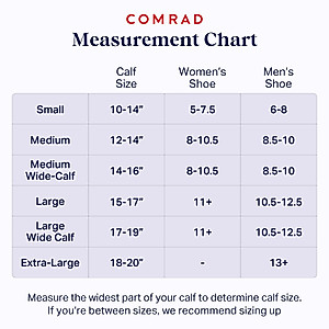 Comrad Nylon Knee High Socks - 15-20mmHg Graduated Compression Socks, (Medium, Rose/Navy) - Soft & Breathable Support Socks for Men, Pregnant Women, Nurses, Home, Work, & Travel