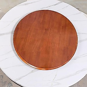 Lazy Susan Large Wood Dining Table Turntable, No Installation Required，60cm-80cm-100cm Solid Wood Turntable，Natural And Environmental Protection (Color : Crabapple, Size : 100cm(39IN))