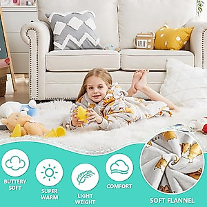 Homemate Wearable Blanket Hoodie, Cute and Funny Patterns Oversized Hoodie Sweatshirt Blanket for Adults Women Men，Cozy，Warm，Fuzzy Hoodie Blanket