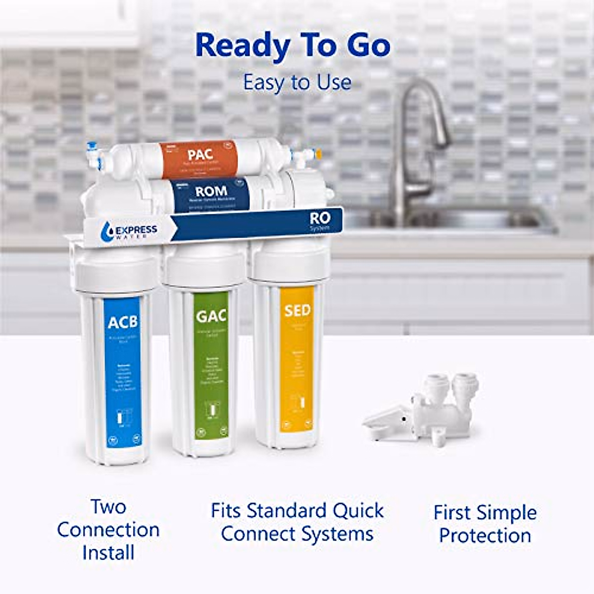 Express Water Leak Stop Valve for Reverse Osmosis and Under Sink Water Filtration System – Automatic Water Shut-Off Valve for Water Filtration Systems – Shut Off Water Supply When Water Leaks
