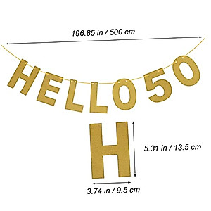 Abaodam 50 Happy First Birthday Banner Birthday Party Banners Merry Birthday Banner Happy Birthday Banner Birthday Hanging Garland Birthday Flags Banner Rings Bride Wedding