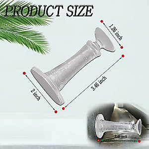 8 pcs Silicone Door stoppers, Door Stoppers for Wall with Strong Back Adhesive, Silent Shock Absorbing Silicone Doorstop, Wall Protector, No Drilling Required