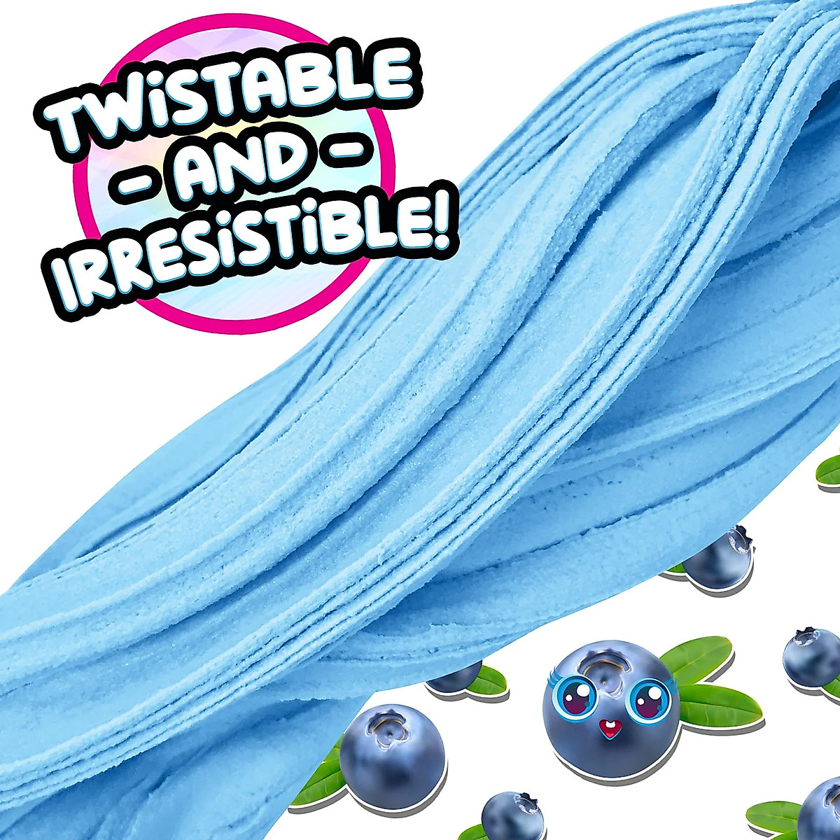 COMPOUND KINGS Fluffy Butter Cloudz Compound Bucket for Girls & Boys | Sensory Toys | Non-Toxic & Non-Sticky | Stress Relieving Tactile | (Bright Blueberry)