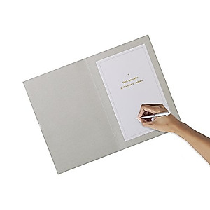 Hallmark Sympathy Card (White Floral Gray)