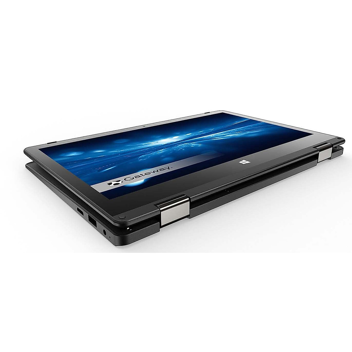 Gateway Newest Touchscreen 11.6 HD 2-in-1 Convertible Laptop in Black Intel N4020 4GB RAM 64GB SSD Mini-HDMI Webcam Windows 10 S