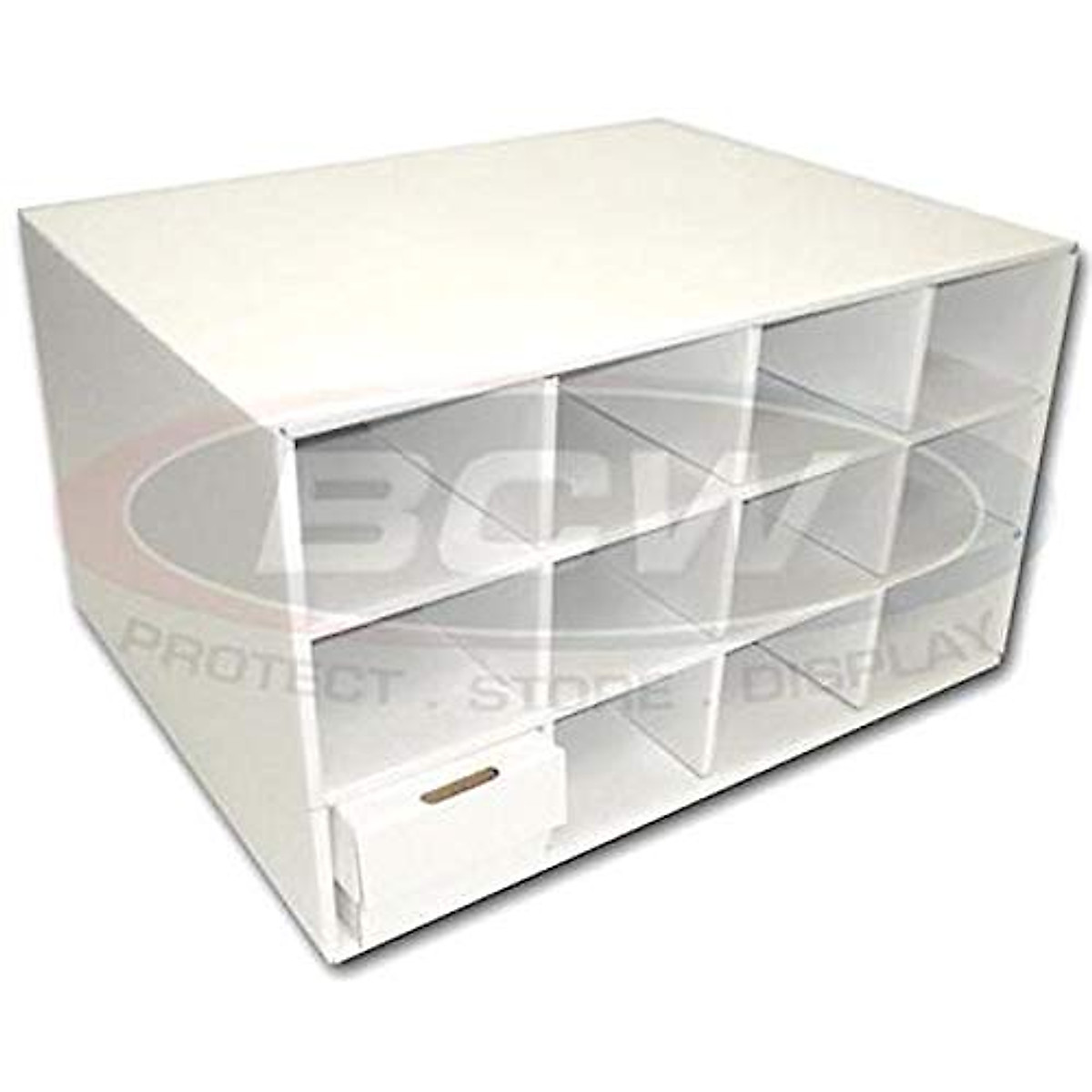 BCW Card House Storage Box | Card Storage Box for 9600 Trading Cards | Durable White Corrugated Cardboard | Ideal for Pokémon, MTG, and Sports Cards