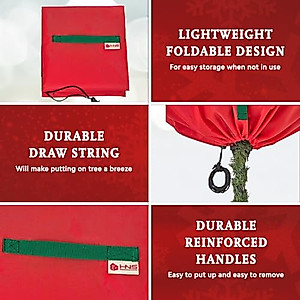 Upright Christmas Tree Storage Bag – For Topiary Trees up to 4 ft Tall – Holiday Tree Covers, for Christmas Trees and Topiary Trees Durable, Lightweight, Easy, Vertical Xmas Storage Bags