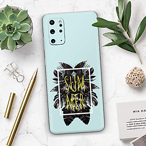 DesignSkinz Mint Summer Time Protective Vinyl Decal Wrap Skin Cover Compatible with The Samsung Galaxy S20 (Screen Trim & Back Glass Skin)