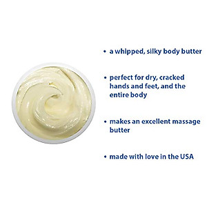 Raya Body Butter Thick Body Moisturizer for Dry, Cracked Hands and Feet, Can Be Used as a Luxurious Massage Cream, Great for All Skin Types