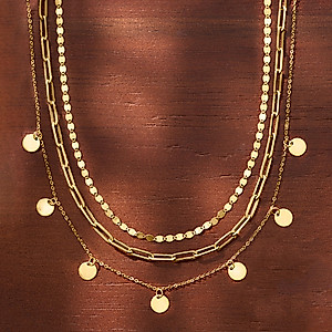 RS Pure by Ross-Simons Italian 14kt Yellow Gold Multi-Circle Necklace. 18 inches