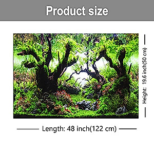 ELEBOX Fish Aquarium Background Starfish Blue Sky Beach Shell Seaweed Fish Tank Poster Background 19" x 48"