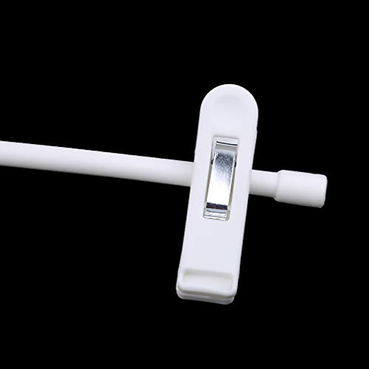 Mvude Cloth Clip Hanger Plastic Pant Hangers Space Saving for Pants Skirts Clothes,White