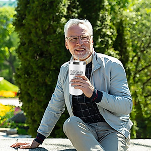 OOINQQ Golf Gifts for Men Unique, 20 OZ Trump Golf Tumbler Cup Stainless Steel Tumbler Mug with Straw,Lid and Keychain for Boyfriend Dad Husband Grandpa Golfers Father's Day