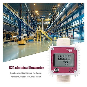 Flow Meter Digital Oil Fuel Flow Meter Gauge for Liquid Water Flow Measuring Instrument for Chemical Industry High Stability and Convenient Operation