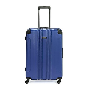Kenneth Cole REACTION Out of Bounds Lightweight Hardshell 4-Wheel Spinner Luggage, Cobalt Blue, 28-Inch Checked