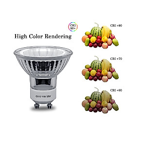 MXQFG (4 Pack) GU10 Halogen Light Bulb,Warm White, Dimmable, GU10/ 120V 50W Halogen Light Bulbs, MR16 Light Bulb with Glass Cover