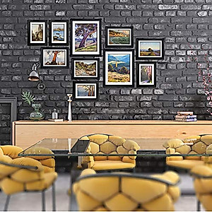 Giftgarden Multi Black Picture Frames with Mat for Multiple Sizes Photos, Four 4x6, Four 5x7, Two 8x10 for Gallery Photo Frame Collage Wall or Tabletop Display, Assortment Pack of 10