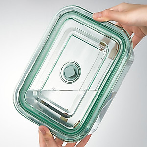 Opexscal 12 Cups/ 100 oz Large Glass Food Storage Baking Container with Lid - For Baking, Roasting, Storing Food, Vegetables, Fruits