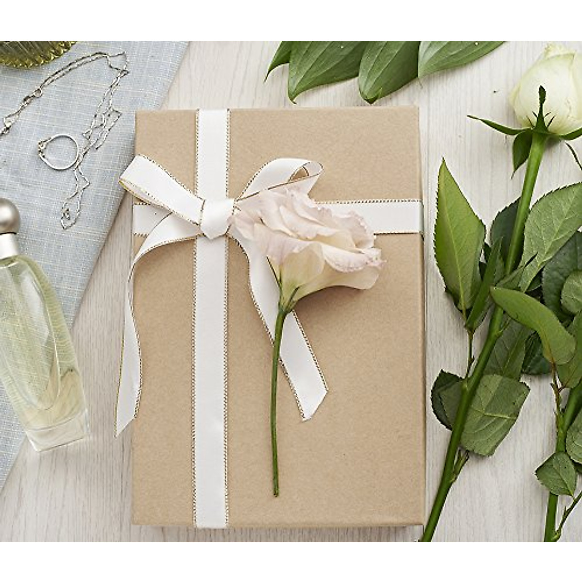 MESHA Cardboard Paper Box for Jewelry and Gift 8x5.5x1.25 Inch Thick White Paper Box With Cotton Lining (Brown-10Pcs)