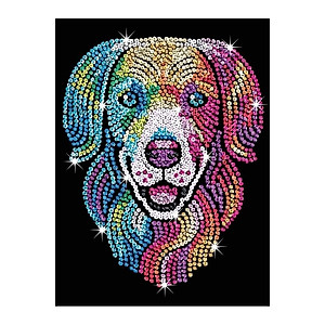 Sequin Art 2103 Harlequin Hound Labrador Retriever Craft Kit from the Purple Range 25 x 34cm