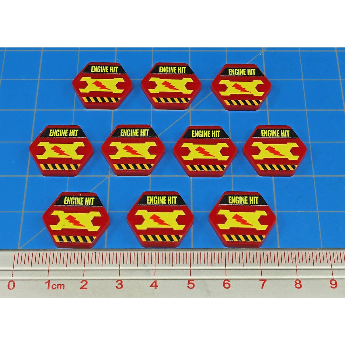LITKO Mecha Damage Effects Token Set | Compatible with BattleTech (Engine Hit)