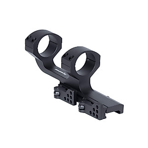 Monstrum 3-9x32 Rifle Scope with Rangefinder Reticle and Medium Profile Scope Rings | ZR252 Quick Release Scope Mount | Bundle