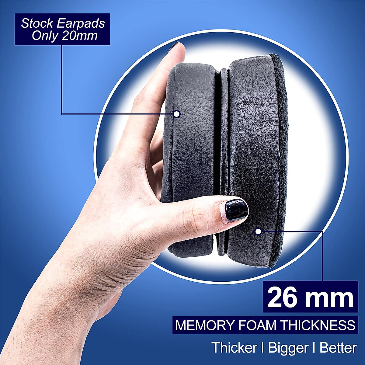 Virtuoso XT Ear Pads Replacement for Virtuoso RGB Wireless SE XT Headset, More - Softer Memory Foam, Added Thickness, Extra Durability, Hybrid (PU/Velour)