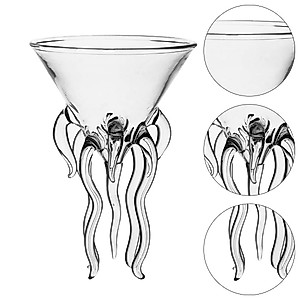 Cabilock Cocktail Drinking Cup 2pcs glass mug octopus cocktail glasses martini glasses glass goblet for aperitif bar pub martini highball glasses glasses disposable champagne glasses Glass Cups