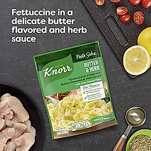 Knorr Pasta Sides For Delicious Quick Pasta Side Dishes Butter & Herb No Artificial Flavors, No Preservatives, No Added Msg 4.4 oz (Pack of 8)