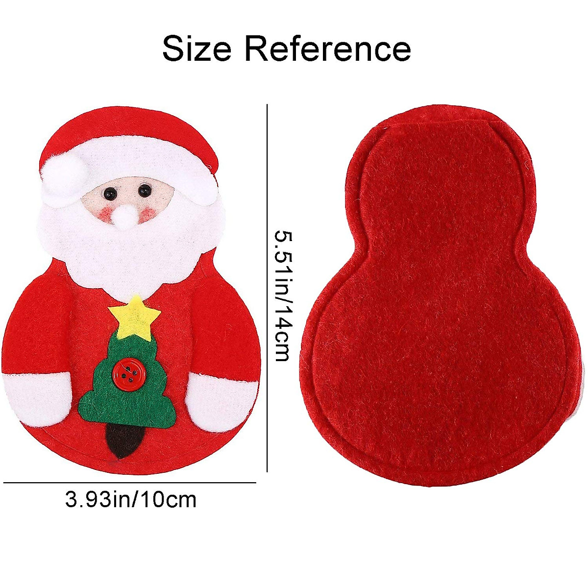 12 Pack Christmas Tableware Holders Suit, Messar Silverware Holders Pockets Pouches Set Flatware Holders Knife and Fork Cutlery Bags Kitchen Storage Tool for Christmas Party Table Decoration