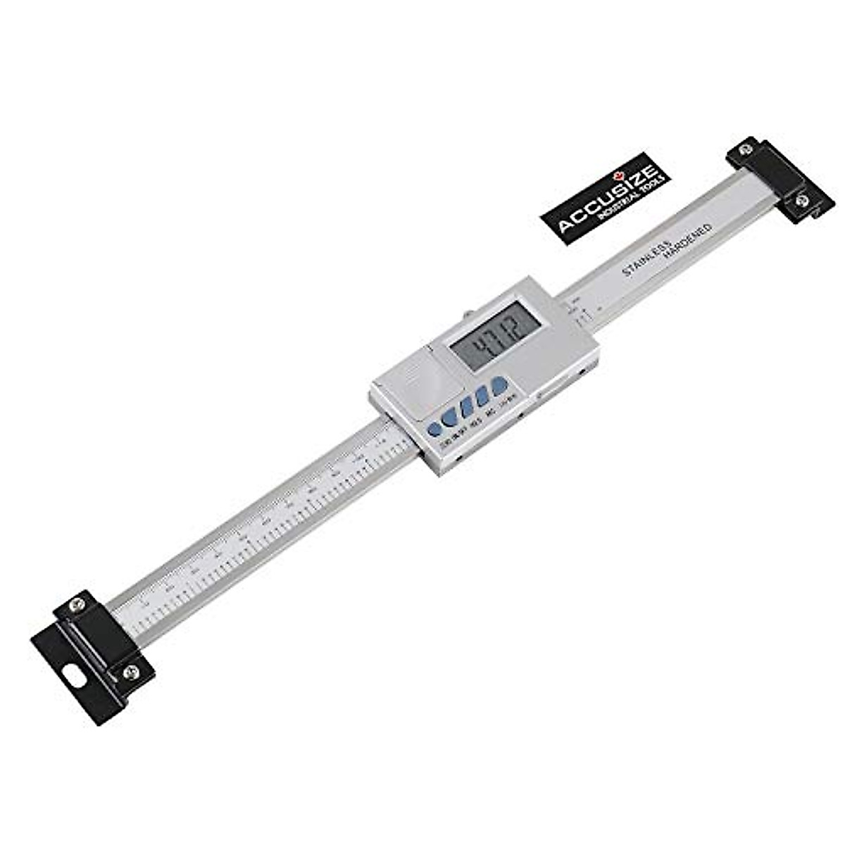 Accusize Industrial Tools 0-8''/0-200 mm by 0.0005''/0.01 mm Horizontal Electronic Digital DRO Scale Unit, Abho-0008