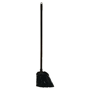 Rubbermaid Commercial 6374 7-1/2" Length x 2" Width x 35" Height, Black Color, Polypropylene Lobby Broom with Vinyl Coated Metal Handle