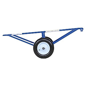 Vestil CARPET-45 Portable Carpet Dolly with Fully Pneumatic Wheels, 500 lbs Capacity, 60" Length x 26" Width x 20" Height, Platform Width (in.) 14-11/16.