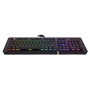 Thermaltake Level 20 GT RGB Mechanical Gaming Keyboard, Razer Green Switches, 16.8M Color RGB, Razer Chroma Compatible - GKB-LVG-RGBRUS-01